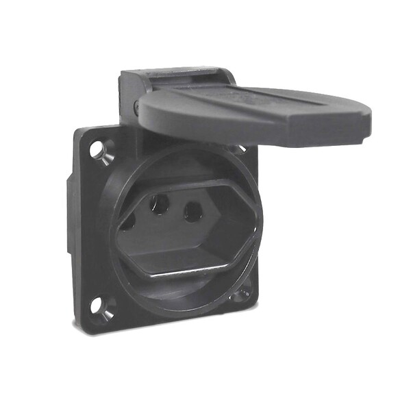 Tomada Embutir Padrão Brasileiro 2P+T 20A TBSE Preto | Leroy Merlin