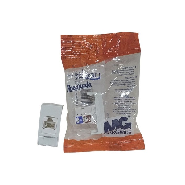 Tomada Rede Rj45 Clean Branco Fosco Margirius | Leroy Merlin