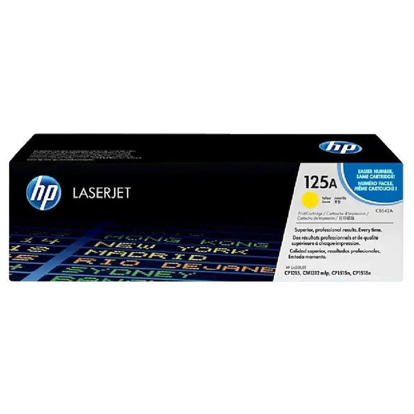 Toner Hp 125a Cb542a Cb5412b Amarelo | Cp1215 Cp1515 Cp1518 Cm1312 ...