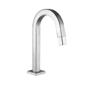 Torneira de Pia para Banheiro com Bica Média Inox Escovado Tube Stoc ...
