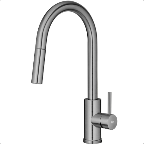 Torneira Monocomando Gourmet De Cozinha Inox (maldivas Grafite Fosca ...