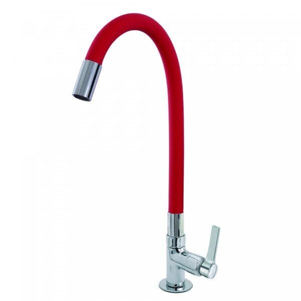 Torneira Para Pia De Mesa Cromado Com Bica Flexível 1/2 C-35 1/4 De Volta Balli Metais | Leroy ...