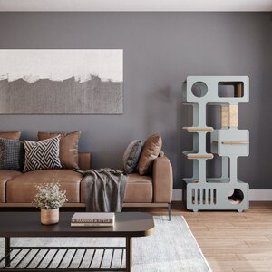 Torre Para Gatos Tom - 1 Prateleira De Sisal Verde | Leroy Merlin