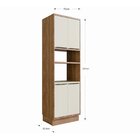 Torre Quente 4 Portas 1 Nicho Para Forno Viena Bege/louro Freijó/argila ...