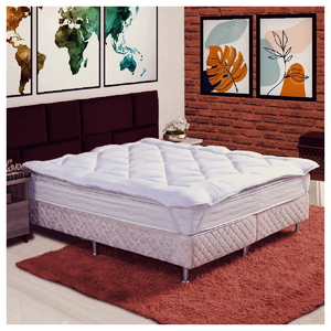 Colchão Pillow Top Percal 400 Fios Macio Casal 650g | Leroy Merlin