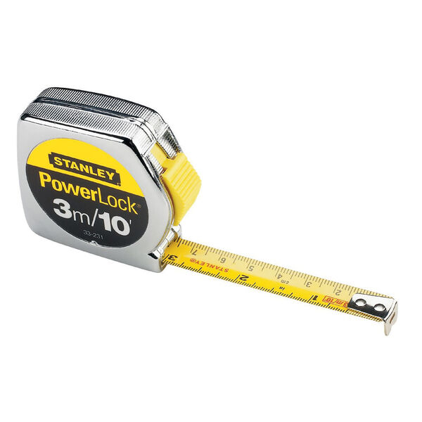 Trena Metalica Com Trava Powerlock 3m Stanley - 33-231s 33-231s | Leroy ...