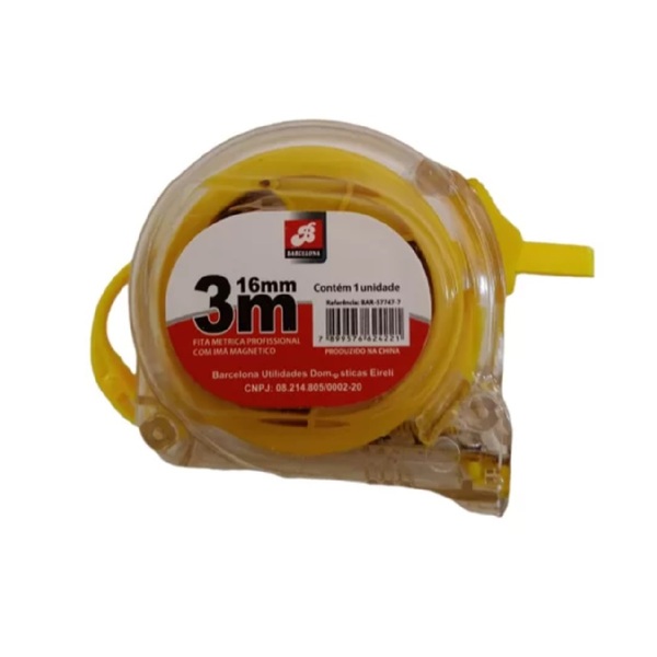 Trena Transparente 3m X 16mm Fita Amarela Trava C/ Fivela | Leroy Merlin