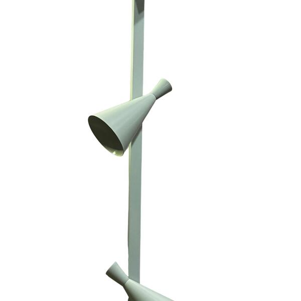 Trilho de Parede Lotti 1,50 metros e 3 Spots Direcionáveis Branco ...