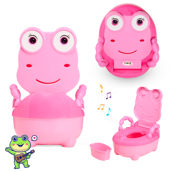 Troninho Infantil Musical Penico Sapinho Rosa - Replay Kids | Leroy Merlin