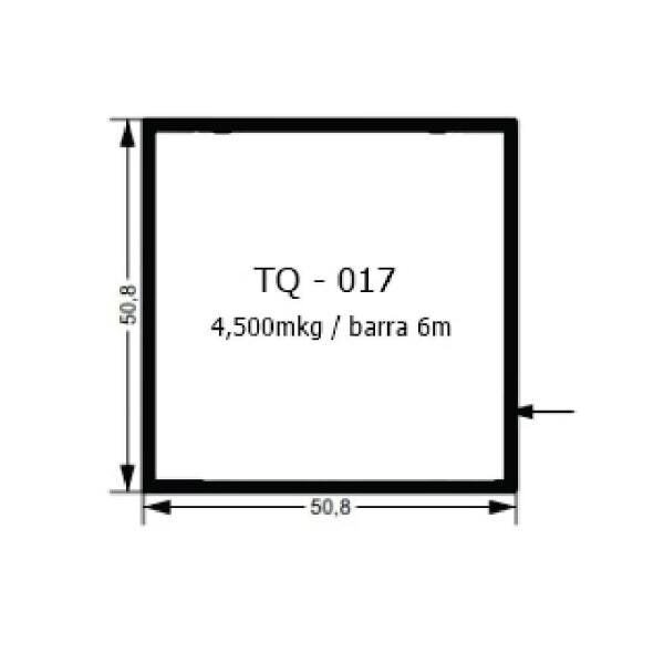 Tubo Quadrado Branco - 5cm X 5cm X 6m (tq017) | Leroy Merlin
