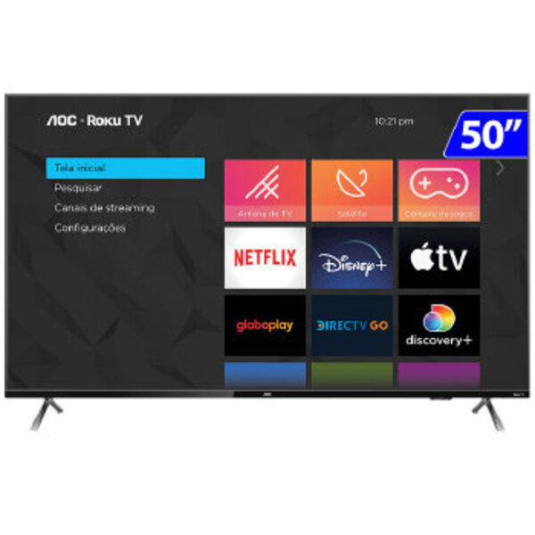 Tv 50p Aoc Led Roku Smart 4k Wifi - 50u6125/78g | Black Friday Leroy Merlin