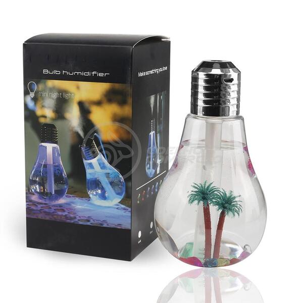 Umidificador De Ar Portátil Lâmpada Usb Difusor Com Luz Led Rgb 400ml ...