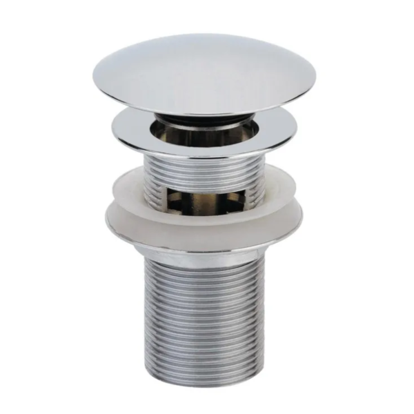 Válvula Ralo Click Up Cromado Pia Lavatório Cuba Banheiro 7/8 Abs ...