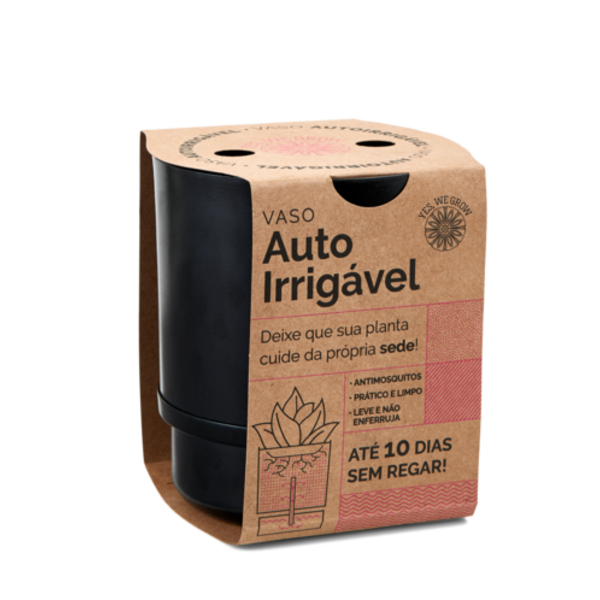 Vaso Aluminio Colorido Autoirrigavel Yes We Growpreto | Leroy Merlin
