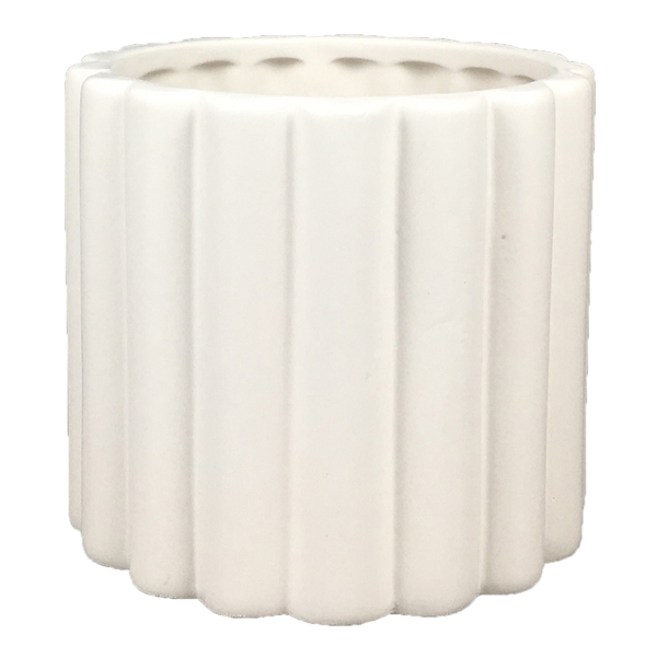 Vaso De Ceramica Branco 13 5cm X 13 5cm X 12cm | Leroy Merlin