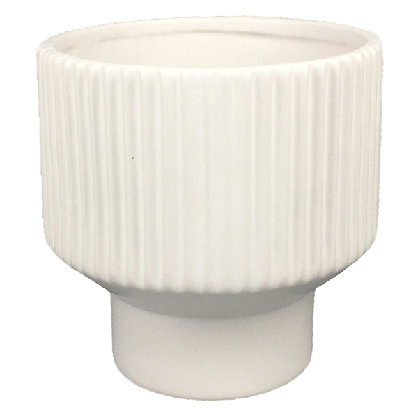 Vaso De Ceramica Branco 15cm X 15cm X 14cm | Leroy Merlin