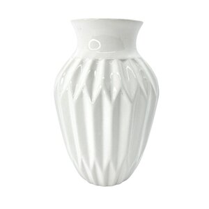 Vaso De Cerâmica Branco Decorativo | Leroy Merlin