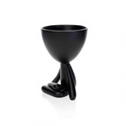 Vaso Decorativo Bob Robert Plant Perna Cruzada Em Poliresina Preto 14cm ...