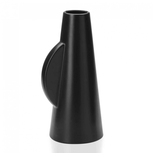 Vaso Decorativo Cone Em Cerâmica Preto 33cm M02 - D'rossi | Leroy Merlin