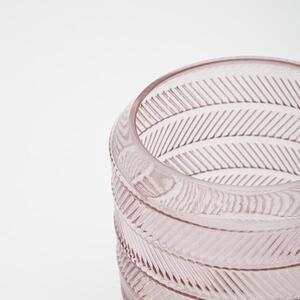 Vaso Decorativo de Vidro Rosa Transparente 16cm Craw | Leroy Merlin