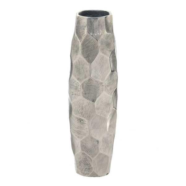 Vaso Decorativo Em Metal Prata 36cm | Leroy Merlin