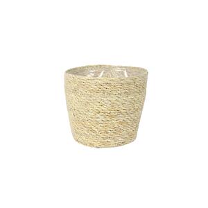 Cachepot Médio em Fibra Natural 19x22cm Natural Igmar Ts Brasil | Leroy ...