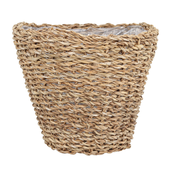 Cachepot Médio em Fibra Natural 23x26cm Natural Jip Ts Brasil | Leroy ...