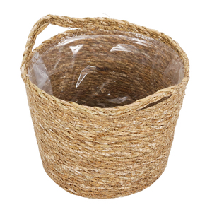 Cachepot Médio em Fibra Natural 19x22cm Natural Igmar Ts Brasil | Leroy ...