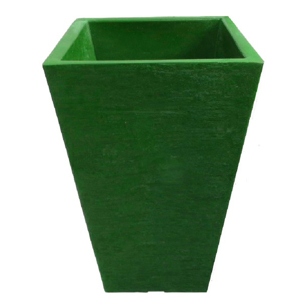 Vaso Planta 60x40 Trapézio Texturizado Polietileno - Verde Bandeira 011 ...
