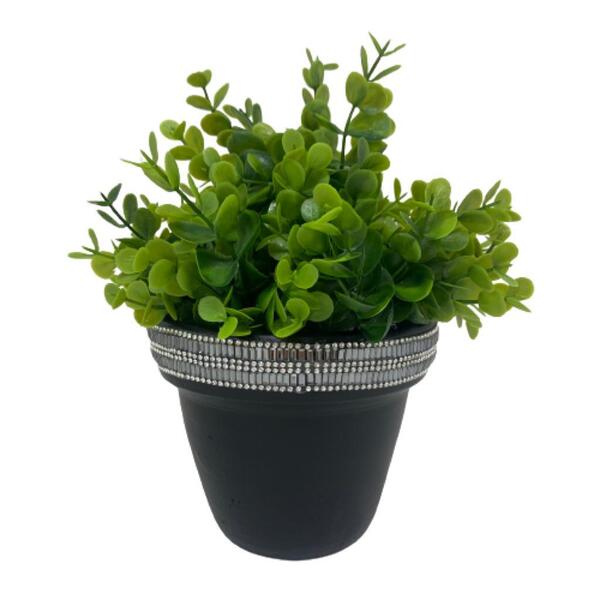 Vaso Preto De Cerâmica Com Detalhe Em Pedrinhas E Planta | Leroy Merlin Vaso Preto De Cerâmica Com Detalhe Em Pedrinhas E Planta | Leroy Merlin