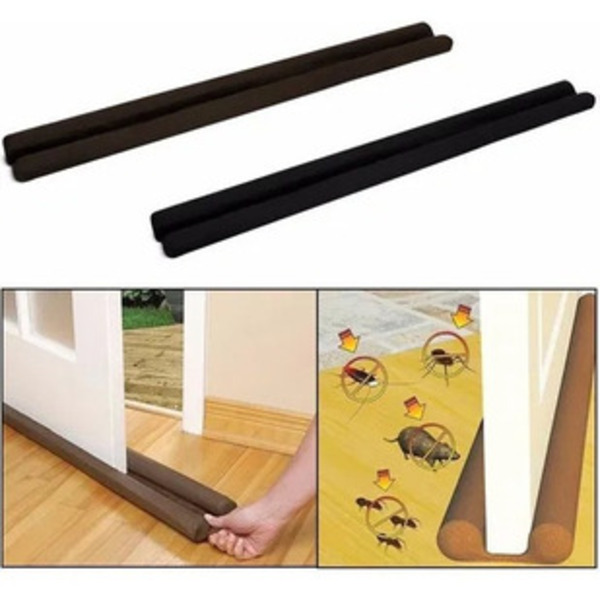 Vedação De Porta Veda Pó Duplo Kit C/2 Unid 80cm | Leroy Merlin