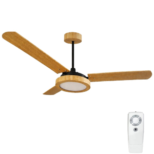Ventilador De Teto Com Controle Remoto Natuvent Vitta Led 3 Pás Madeira ...