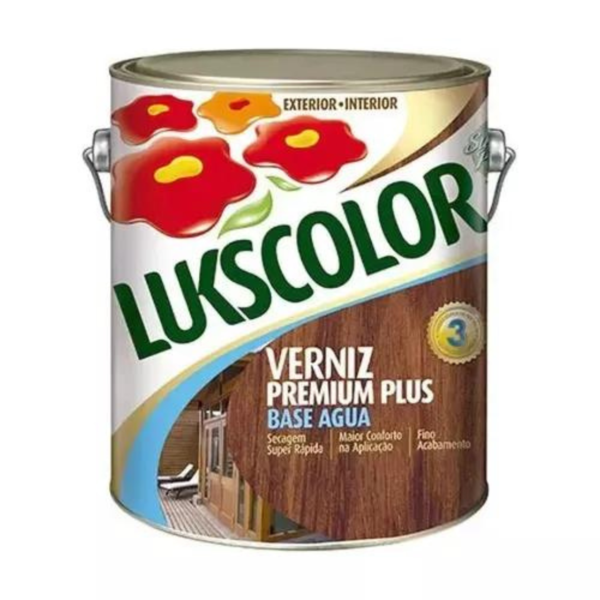 Verniz Madeira Base Água Incolor Brilhante 3,6l Lukscolor Incolor ...