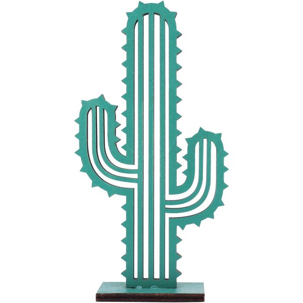 Vert Adorno Decorativo 22x12x4cm Mdf Verde Cacto | Leroy Merlin