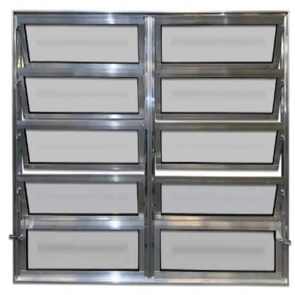 Vitro Basculante De Alumínio 2°seções Vidro Mini Boreal 0,60 X 1,20 Cor ...