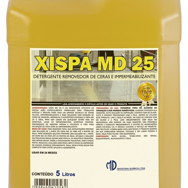 Xispa Md 25 - Removedor De Ceras E Impermeabilizante - Md - 5 Litros | Leroy Merlin